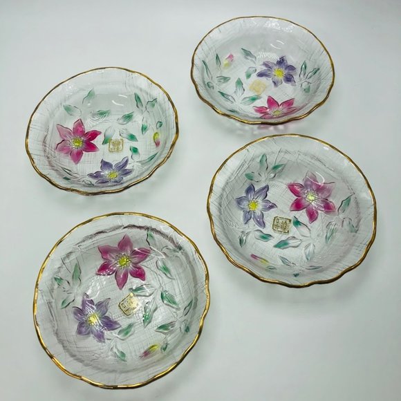 SOGA Japan | Kitchen | Vintage Soga Japan Set X 4 Bowls Round Glass ...
